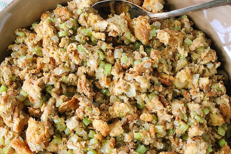 Buttery Sweet Hawaiian Roll Stuffing - Kudos Kitchen by Renee