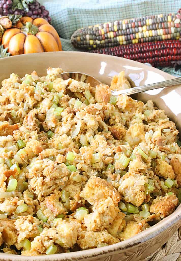 Buttery Sweet Hawaiian Roll Stuffing - Kudos Kitchen by Renee