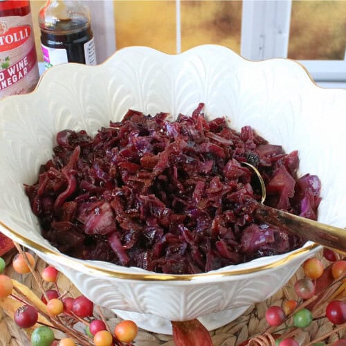 Oma's Sweet and Sour Red Cabbage - Kudos Kitchen by Renee