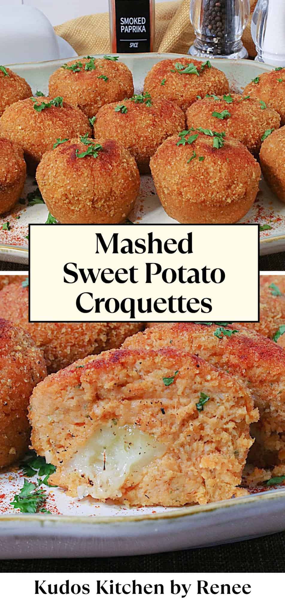 Mashed Sweet Potato Croquettes - Kudos Kitchen by Renee
