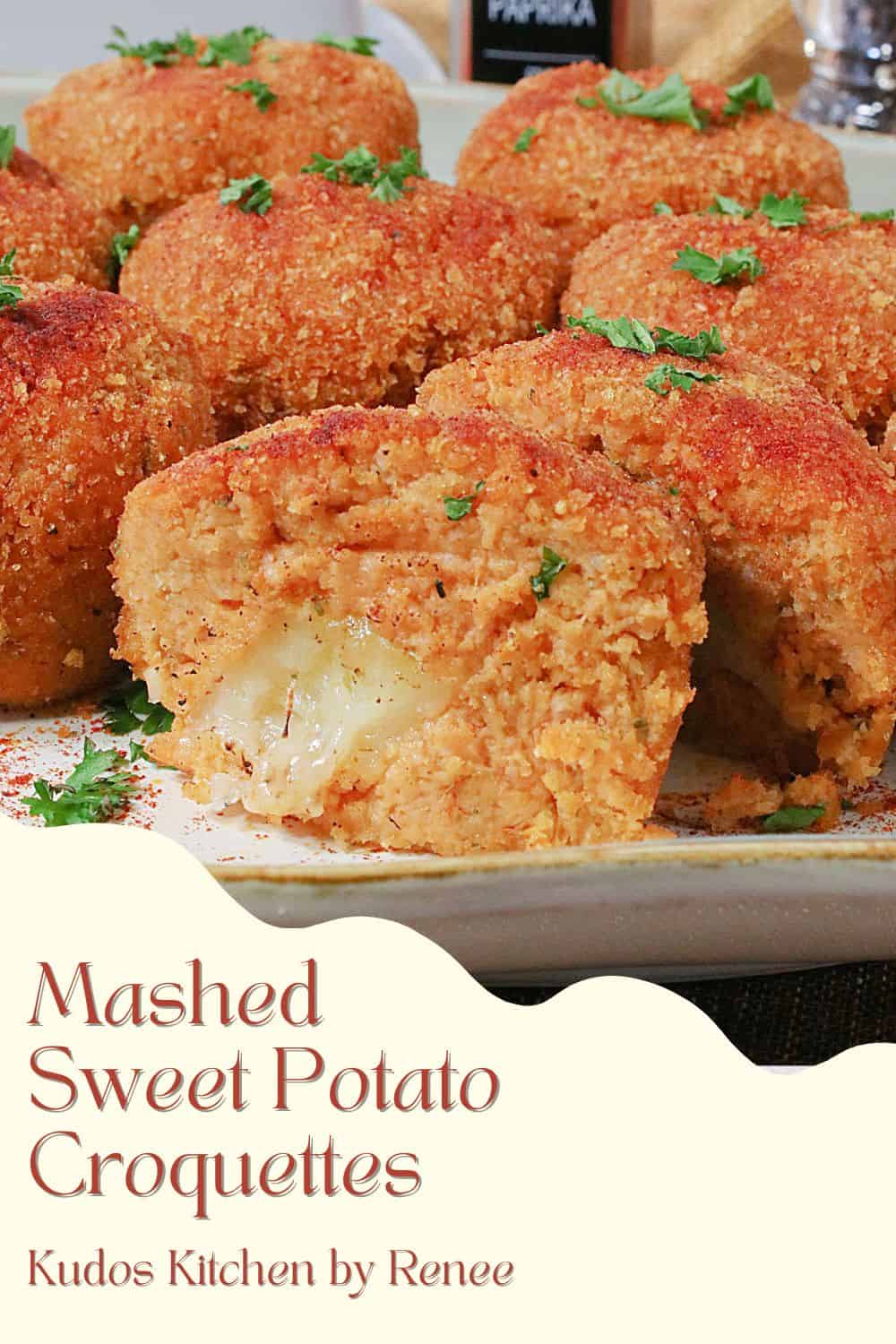 Mashed Sweet Potato Croquettes - Kudos Kitchen by Renee