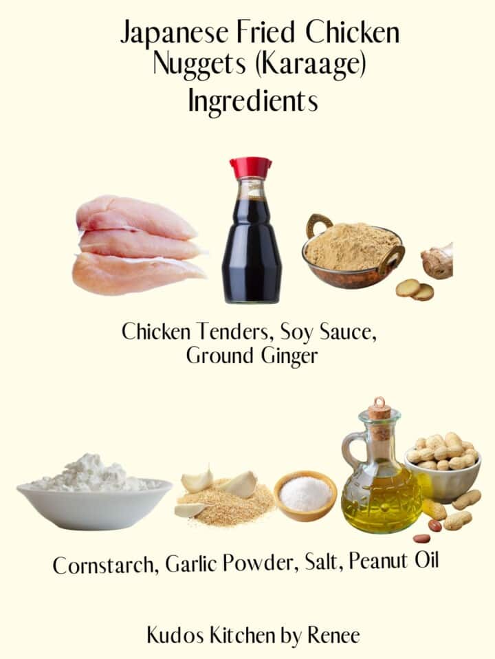 Japanese Fried Chicken Nuggets - Kudos Kitchen by Renee