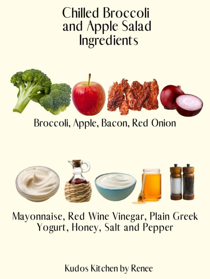 Chilled Broccoli and Apple Salad - Kudos Kitchen by Renee