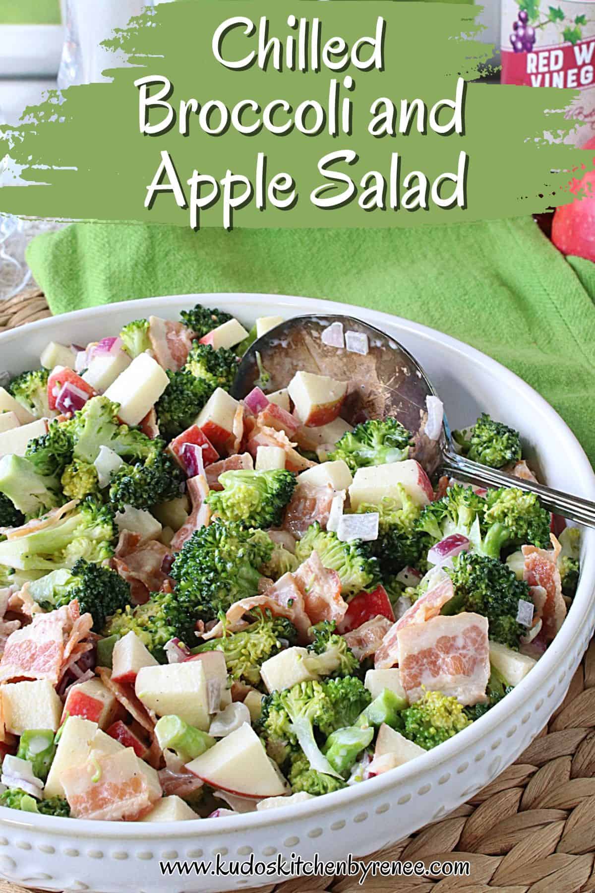 Chilled Broccoli and Apple Salad - Kudos Kitchen by Renee