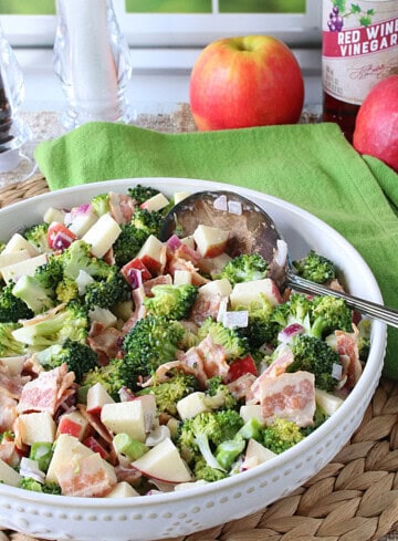 Chilled Broccoli and Apple Salad - Kudos Kitchen by Renee